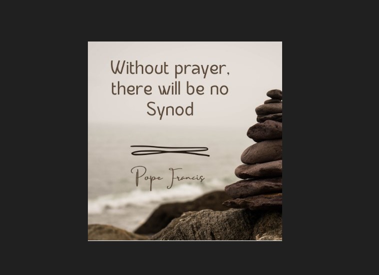 Without prayer there will be no synod - Congregation of the Sisters of ...
